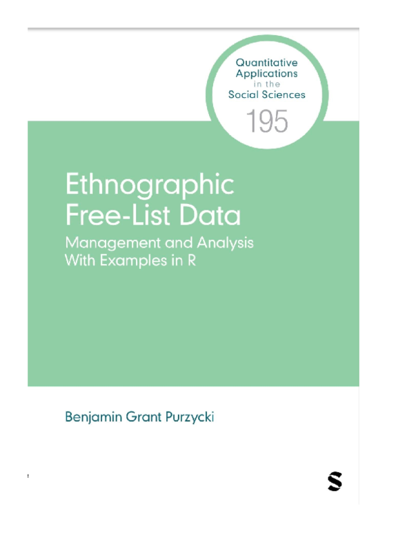 (PDF) Ethnographic Free-List Data Management and Analysis With Examples ...