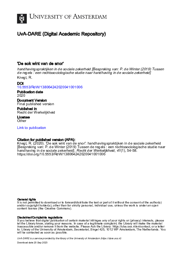 (PDF) ‘De sok wint van de snor’