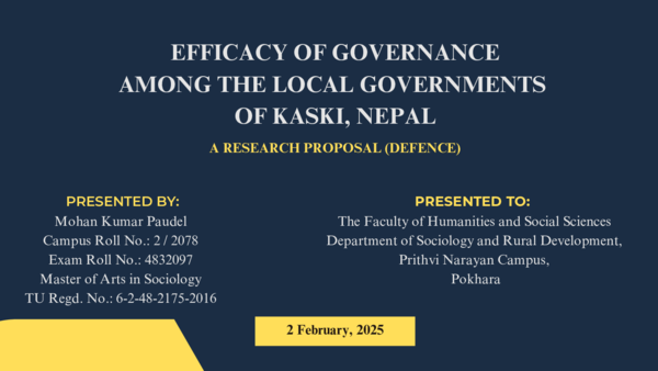 (PDF) Efficacy of Governance among the Local Governments of Kaski ...
