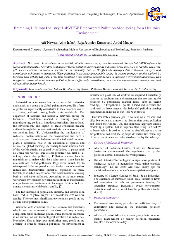 (PDF) Breathing Life into Industry: LabVIEW Empowered Pollution Monitoring for a Healthier ...