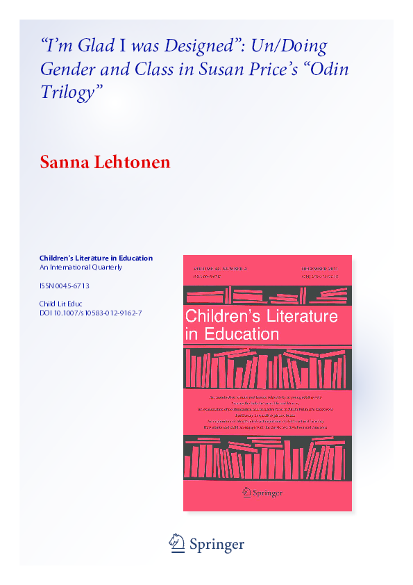 (PDF) “I’m Glad I was Designed”: Un/Doing Gender and Class in Susan ...