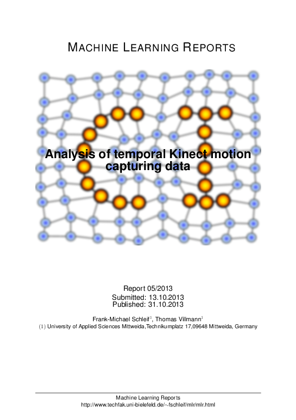 (PDF) Analysis of temporal Kinect motion capturing data