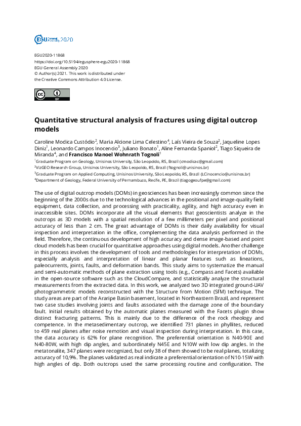(PDF) Quantitative structural analysis of fractures using digital ...