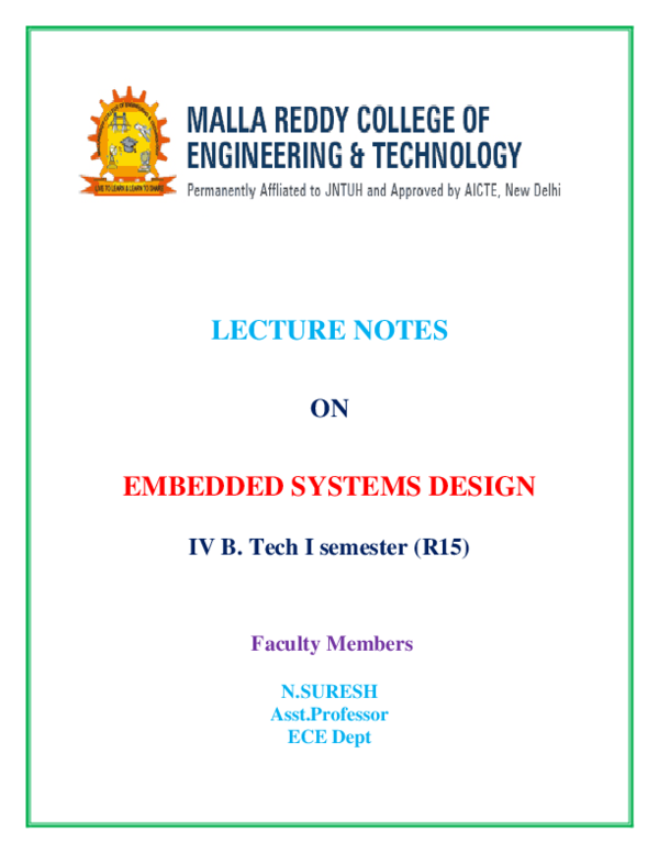 (PDF) MALLA REDDY COLLEGE OF ENGINEERING AND TECHNOLOGY