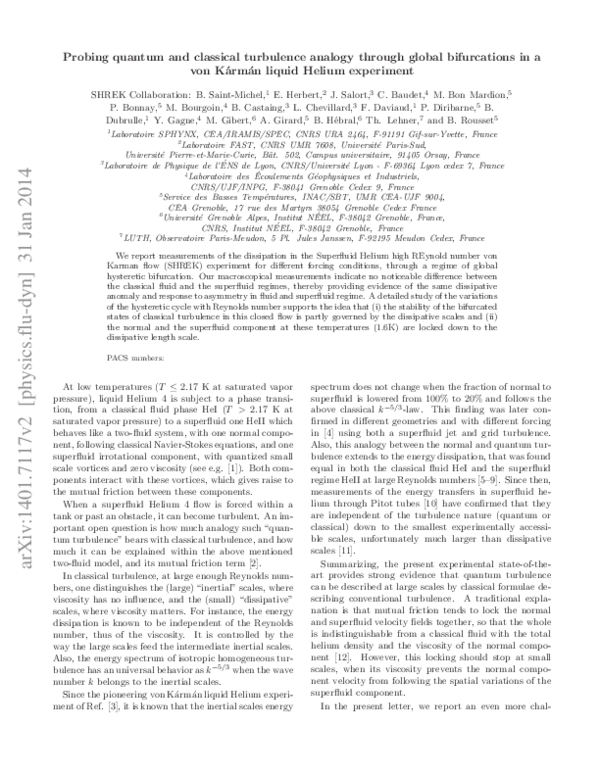 (PDF) Probing quantum and classical turbulence analogy in von Kármán liquid helium, nitrogen ...
