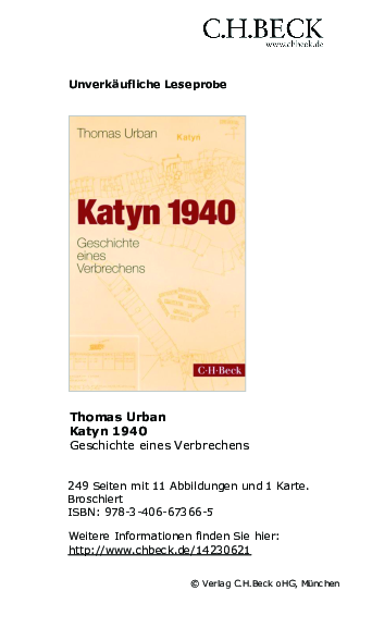 (PDF) Katyn 1940 Einleitung