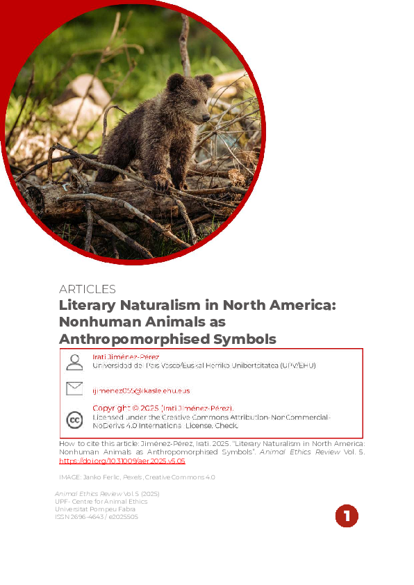 (PDF) Literary Naturalism in North America: Nonhuman Animals as ...