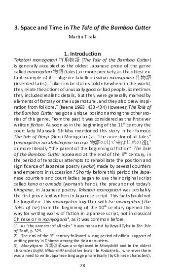 (PDF) Space and Time in The Tale of the Bamboo Cutter