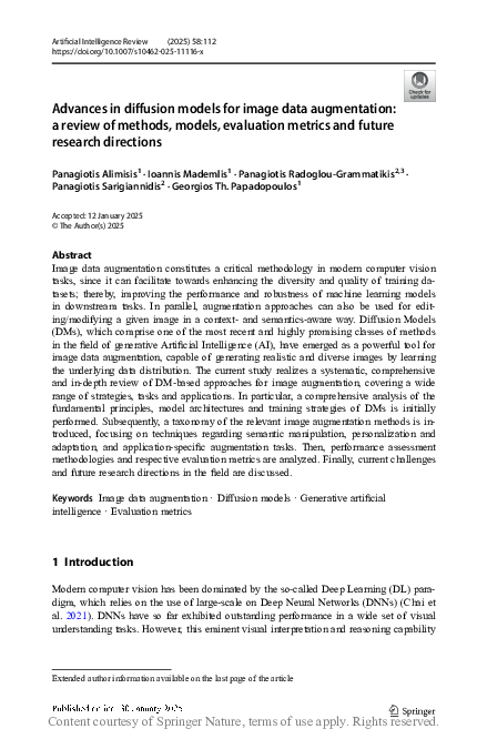 Pdf Advances In Diffusion Models For Image Data Augmentation A Review Of Methods Models