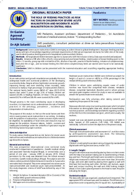 (PDF) The role of feeding practices as risk factors in children for ...