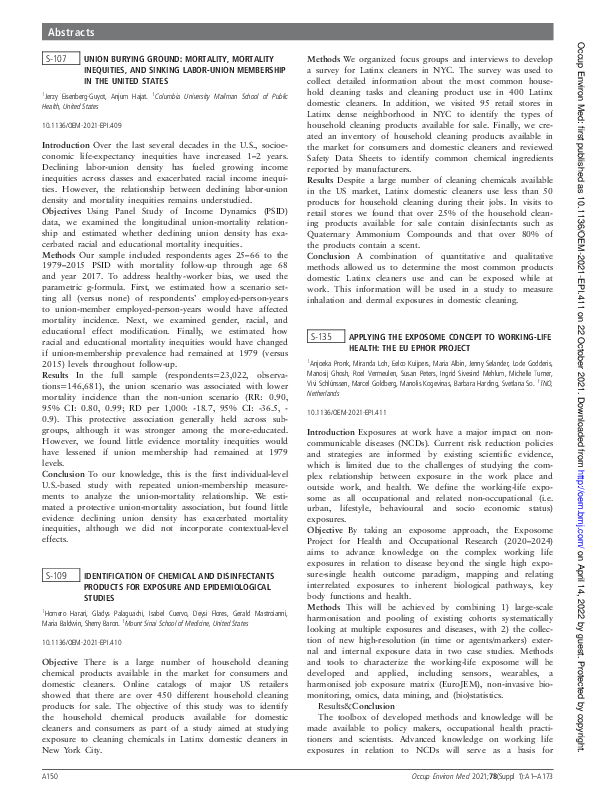(PDF) S-135 Applying the exposome concept to working-life health: The ...