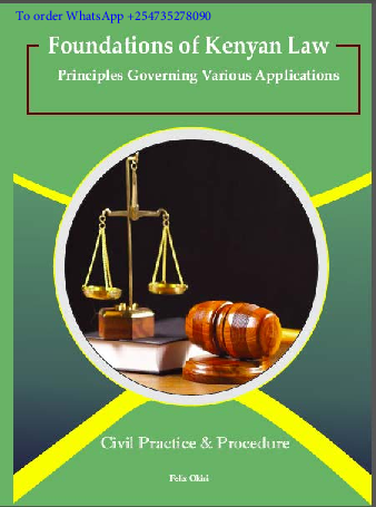 (PDF) Foundations of Kenyan Law Civil Practice & Procedure