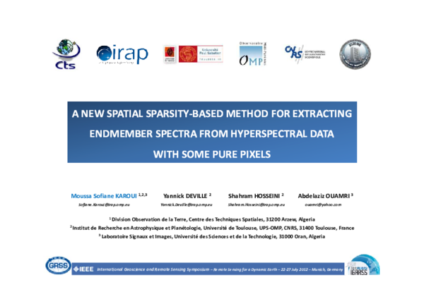 (PDF) A new spatial sparsity-based method for extracting endmember spectra from hyperspectral ...