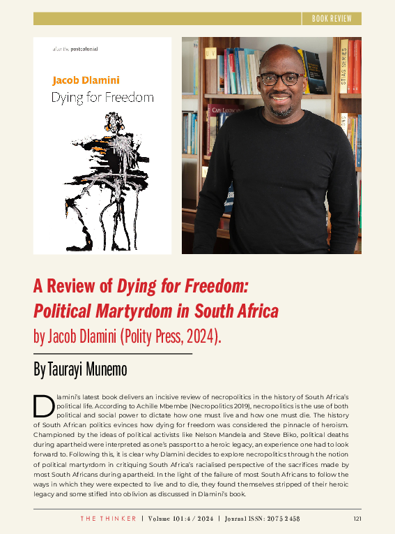 (PDF) A Review of Dying for Freedom: Political Martyrdom in South ...