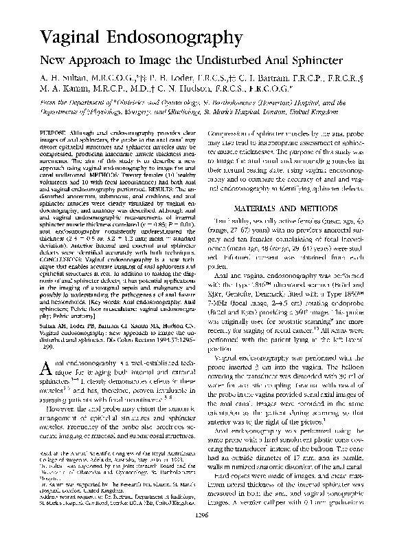 (PDF) Vaginal endosonography