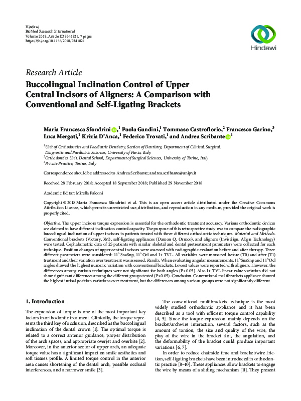 (PDF) Buccolingual Inclination Control of Upper Central Incisors of ...