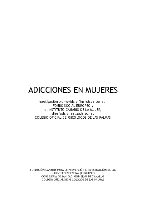(PDF) ADICCIONES EN MUJERES