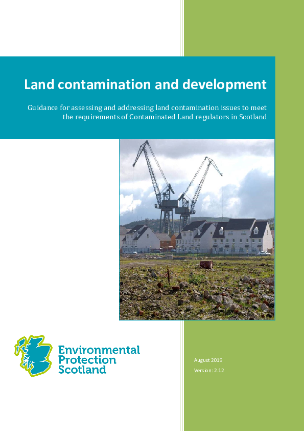 (PDF) Land contamination and development: guidance for assessing and ...