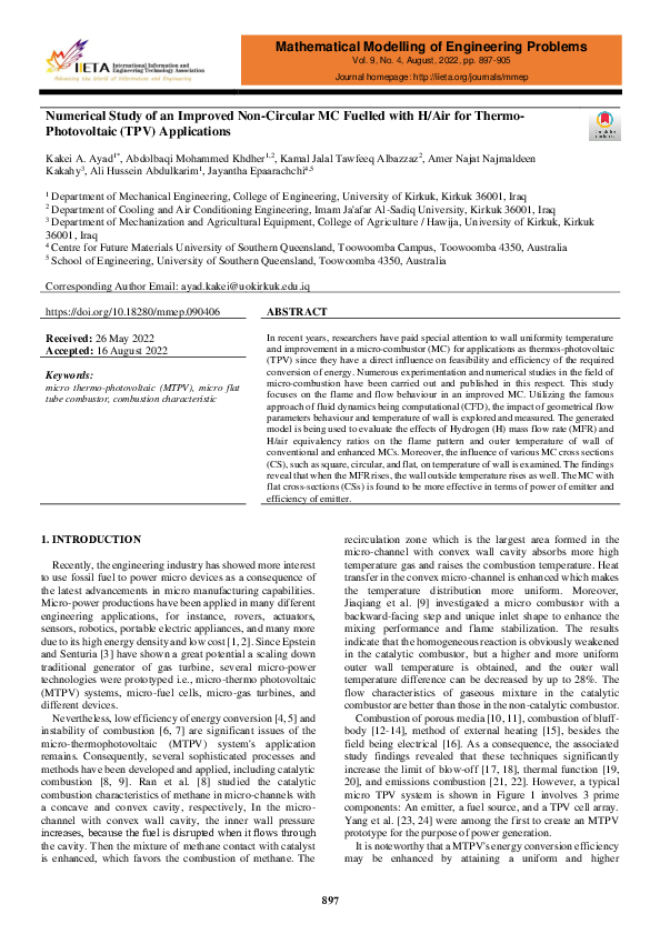 (PDF) Numerical Study of an Improved Non-Circular MC Fuelled with H/Air ...