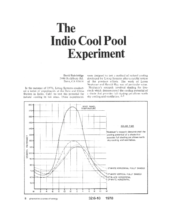 (PDF) The Indio cool pool experiment