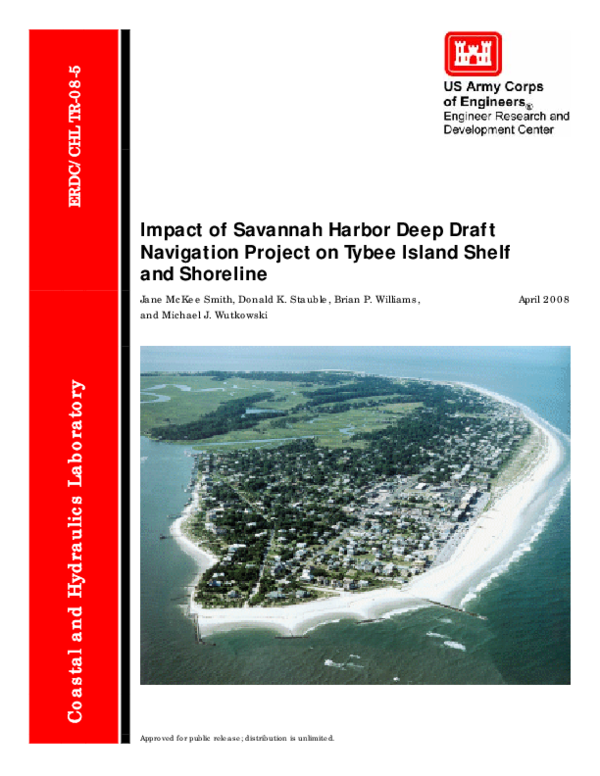 (PDF) Impact of Savannah Harbor Deep Draft Navigation Project on Tybee ...