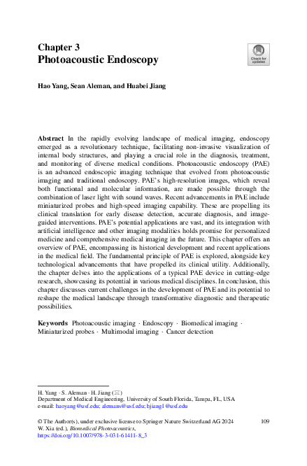 (PDF) Photoacoustic Endoscopy