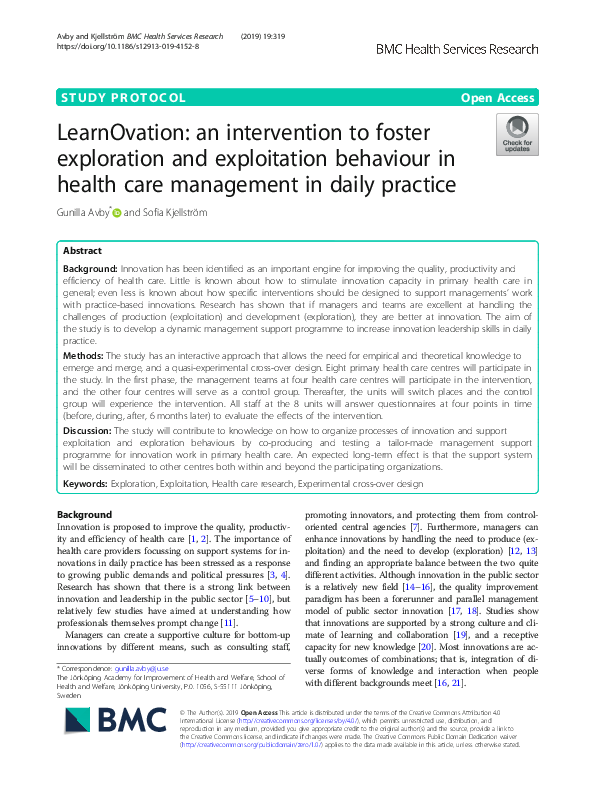 (PDF) LearnOvation: an intervention to foster exploration and ...