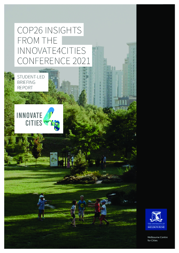 (PDF) COP26 Insights from the Innovate4Cities Conference 2021: Student-Led Briefing Report