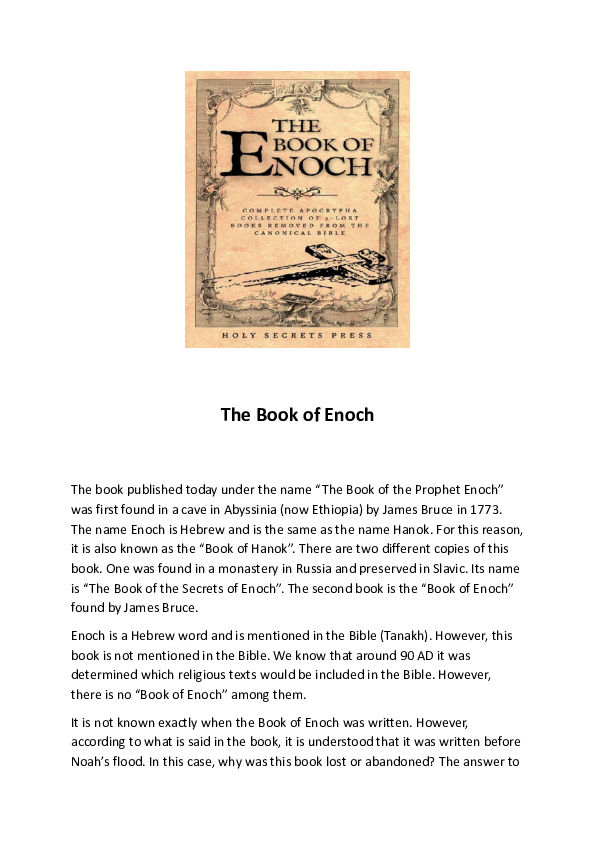 (PDF) The Book of Enoch