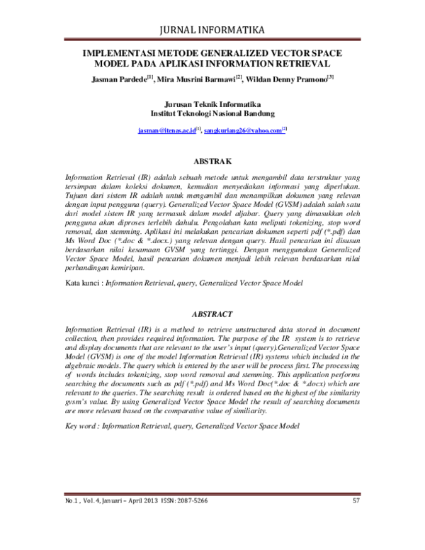 (PDF) IMPLEMENTASI METODE GENERALIZED VECTOR SPACE MODEL PADA APLIKASI INFORMATION RETRIEVAL