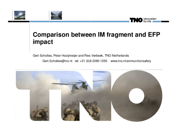 (PDF) An EFP impact in comparison with the IM fragment impact test ...