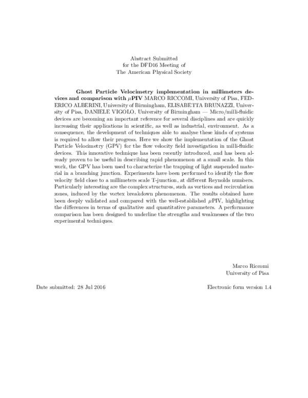 (PDF) Ghost Particle Velocimetry implementation in millimeters devices ...