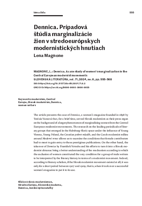 (PDF) Dennica. A case study of women’s marginalization in the Central ...