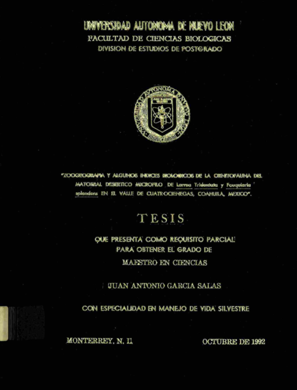 (PDF) Zoogeografía y algunos indices biológicos de la ornitofauna del ...