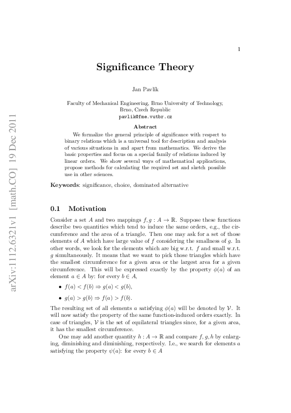 (PDF) Significance Theory