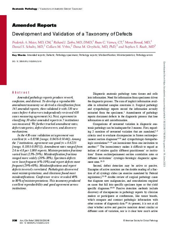 (PDF) Amended Reports