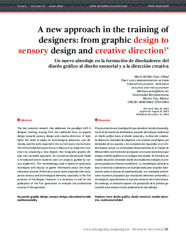 (PDF) A new approach in the training of designers: from graphic design ...