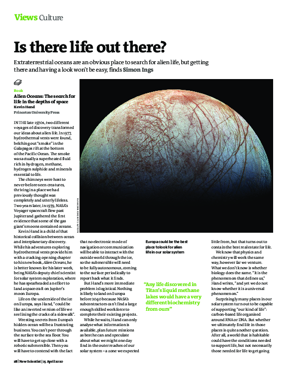 (PDF) Is there life out there?