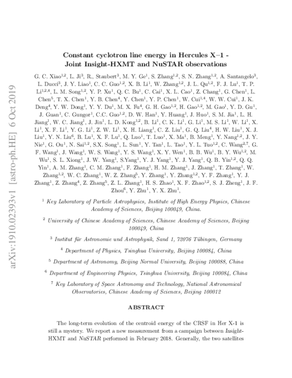 (PDF) Constant cyclotron line energy in Hercules X–1 - Joint Insight ...