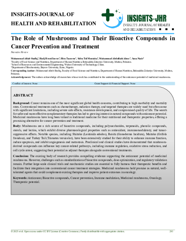 (PDF) INSIGHTS-JOURNAL OF HEALTH AND REHABILITATION