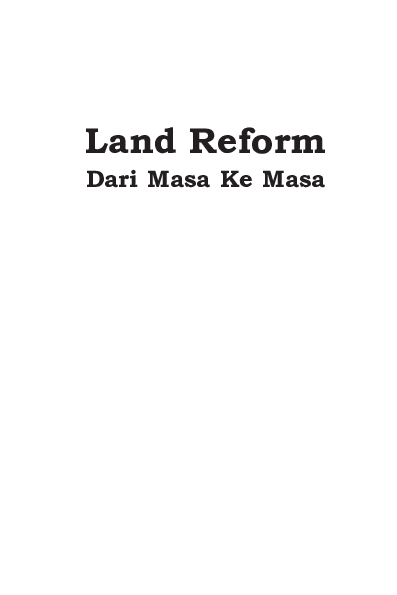 (PDF) Land Reform