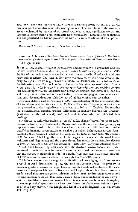 (PDF) The Anglo-Norman Nobility in the Reign of Henry I: The Second ...