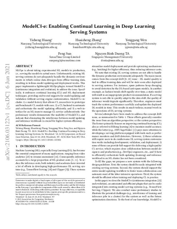 (PDF) ModelCI-e: Enabling Continual Learning in Deep Learning Serving ...