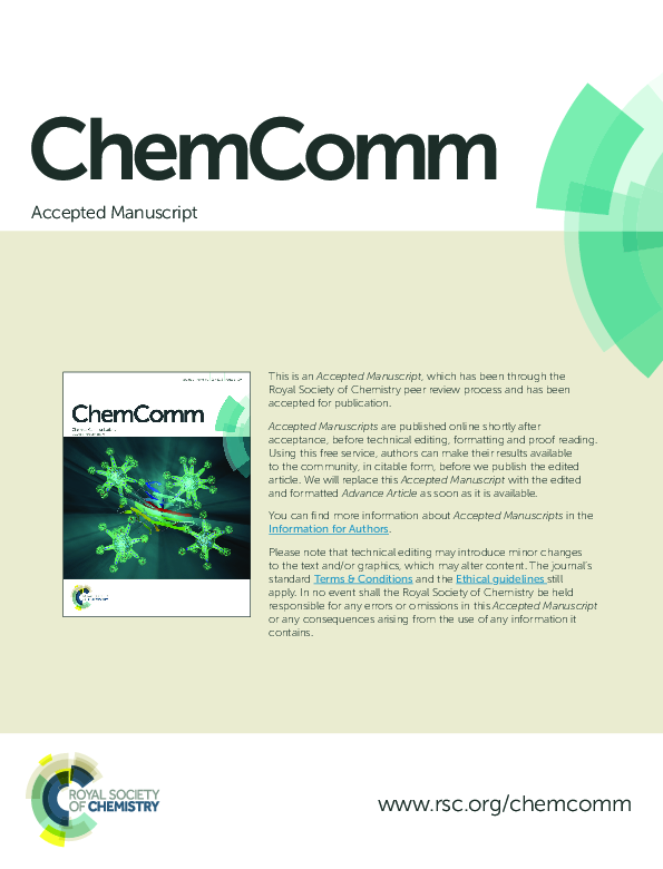 (PDF) Hydrogen bond distinction and activation upon catalytic ...