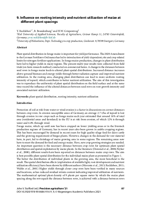 (PDF) 9. Influence on rooting intensity and nutrient utilization of ...
