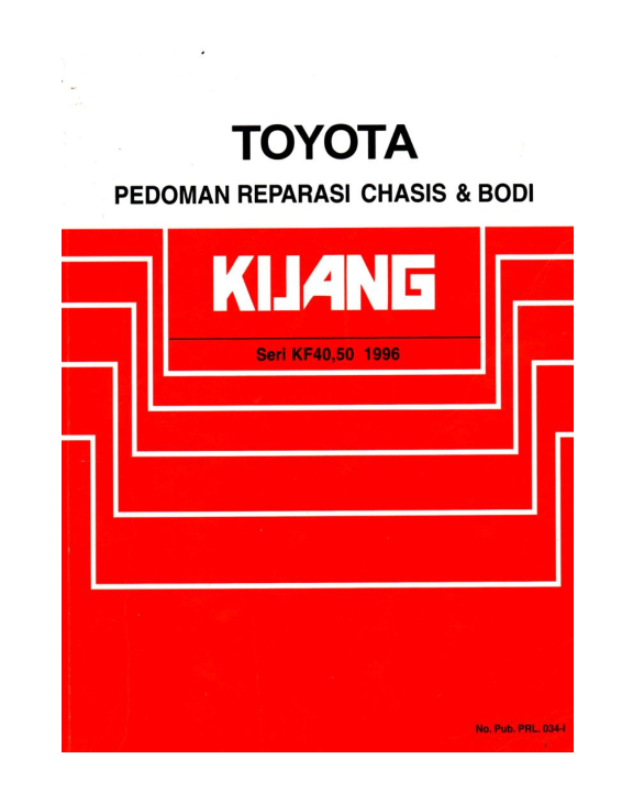 (PDF) Pedoman Reparasi Chasis Bodi TOYOTA Kijang