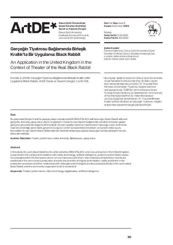 (PDF) Gerçeğin Tiyatrosu Bağlamında Birleşik Krallık'ta Bir Uygulama ...