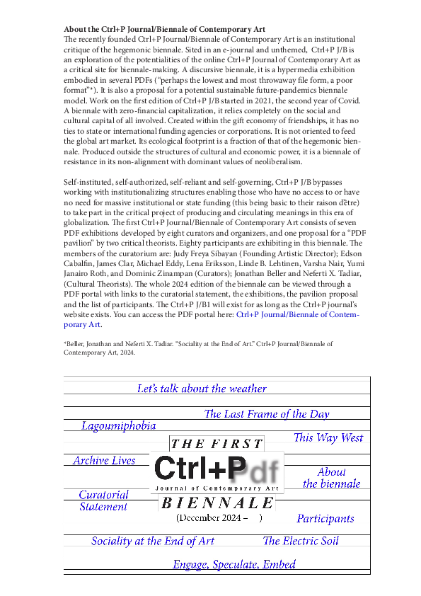 (PDF) The Ctrl+P Journal/Biennale of Contemporary Art