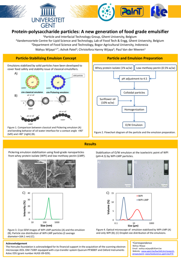 (PDF) Protein-polysaccharide particles: a new generation of food grade ...