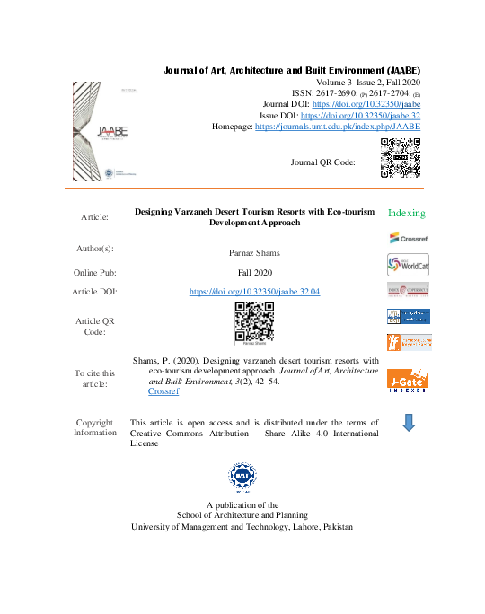 (PDF) Designing Varzaneh Desert Tourism Resorts with Eco-tourism ...